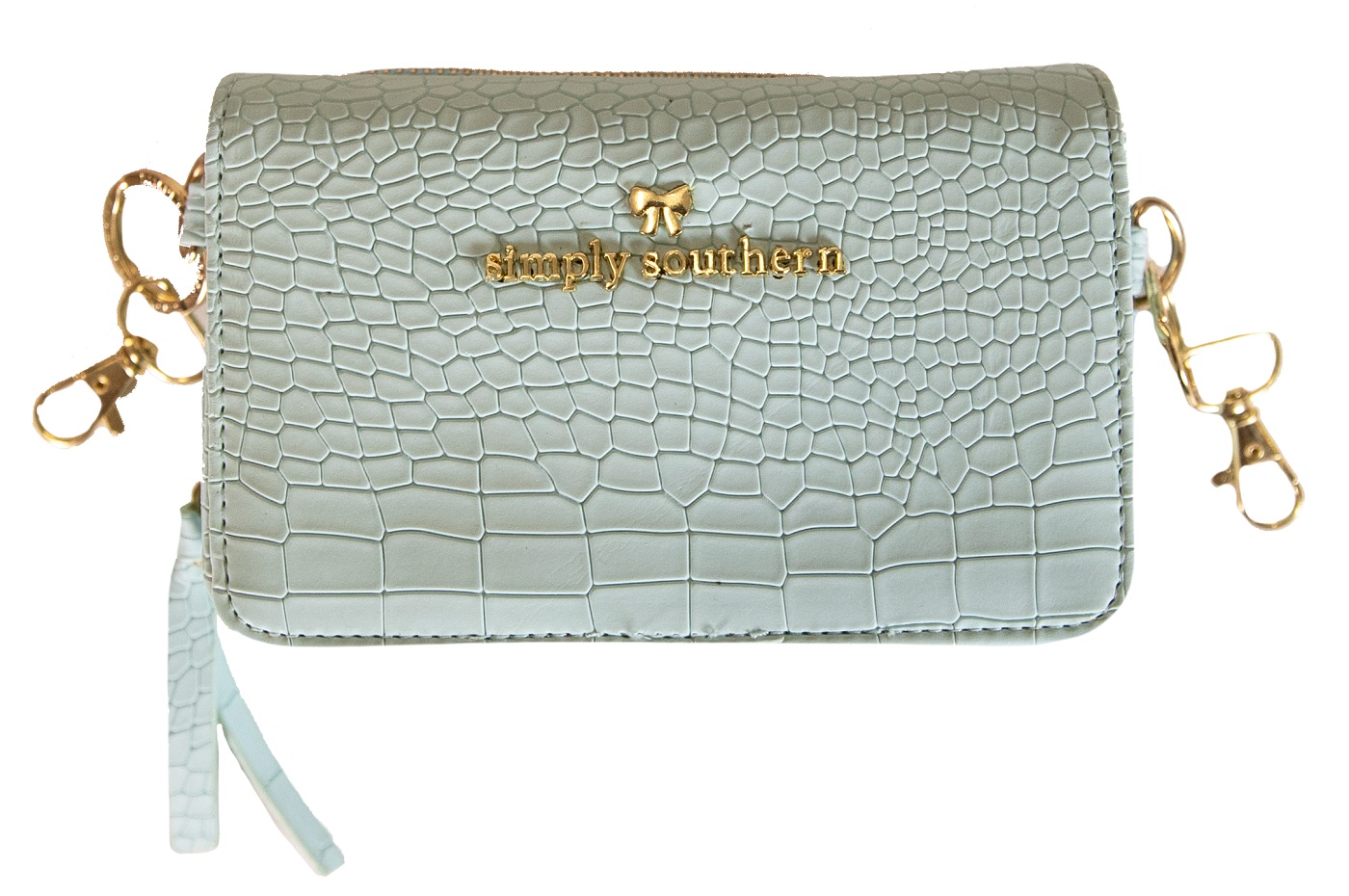 Simply Southern Accessories Blue Leather Phone Crossbody by Simply ...