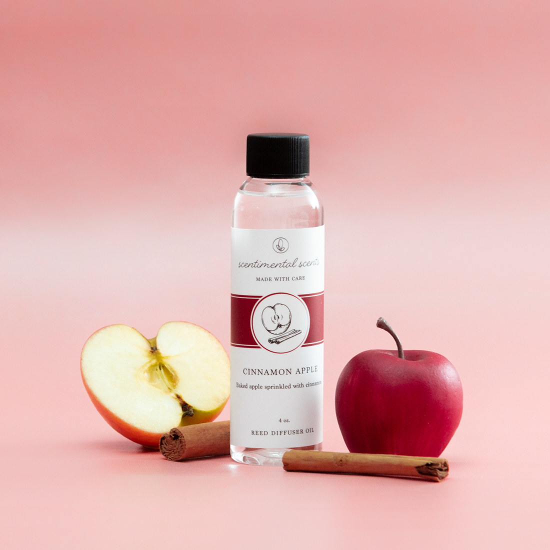 Scentimental Scents 4 oz. Cinnamon Apple Reed Diffuser Oil by ...