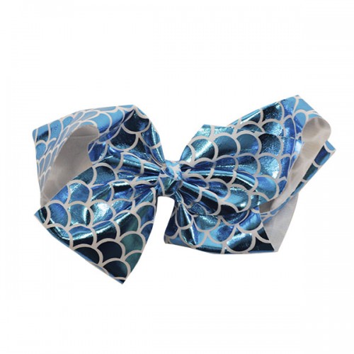 Simply Southern Accessories Blue Fishscale Bow by Simply Southern|Low ...