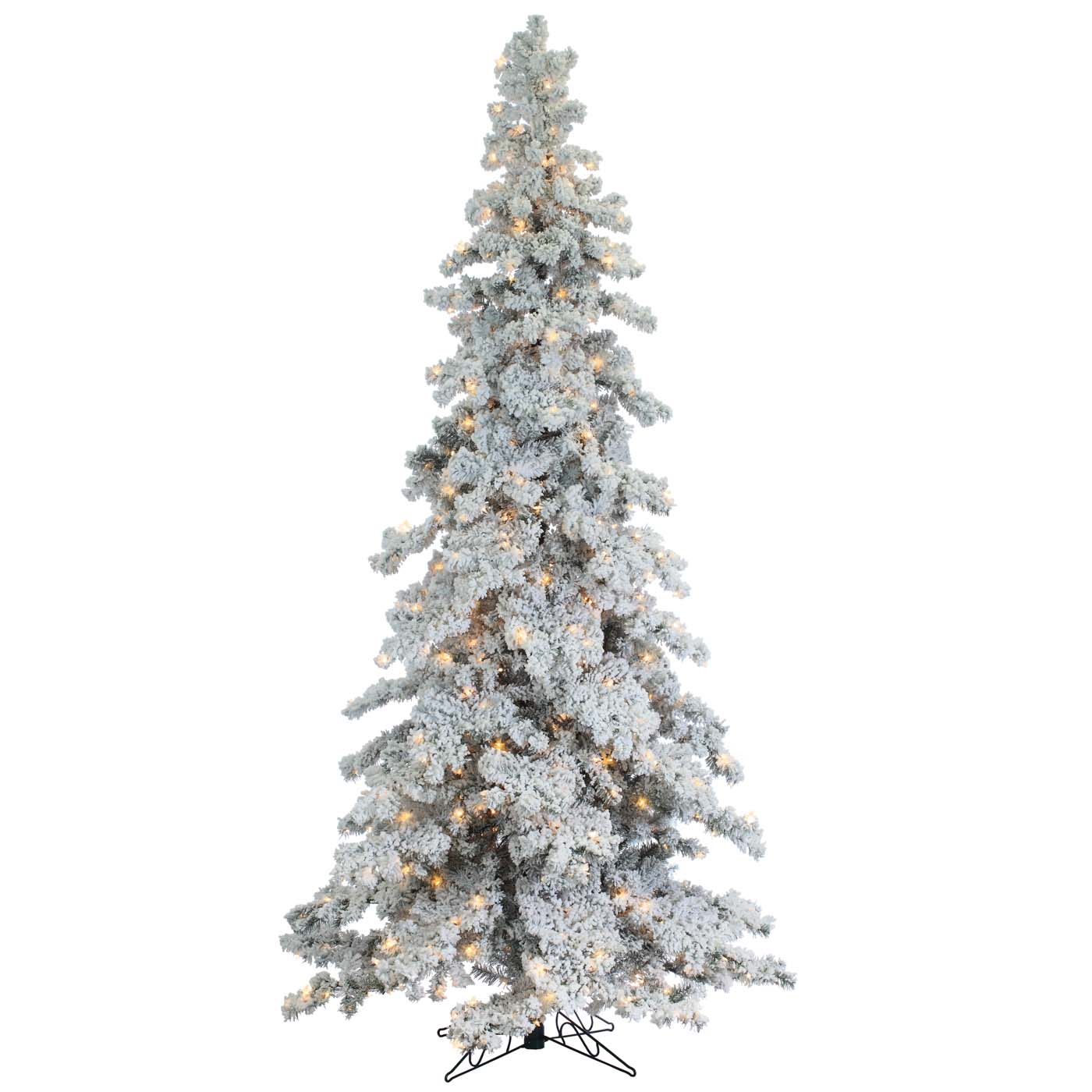 Sterling Tree Flocked Layered 9 ft. Spruce by Sterling Tree|The Lamp Stand