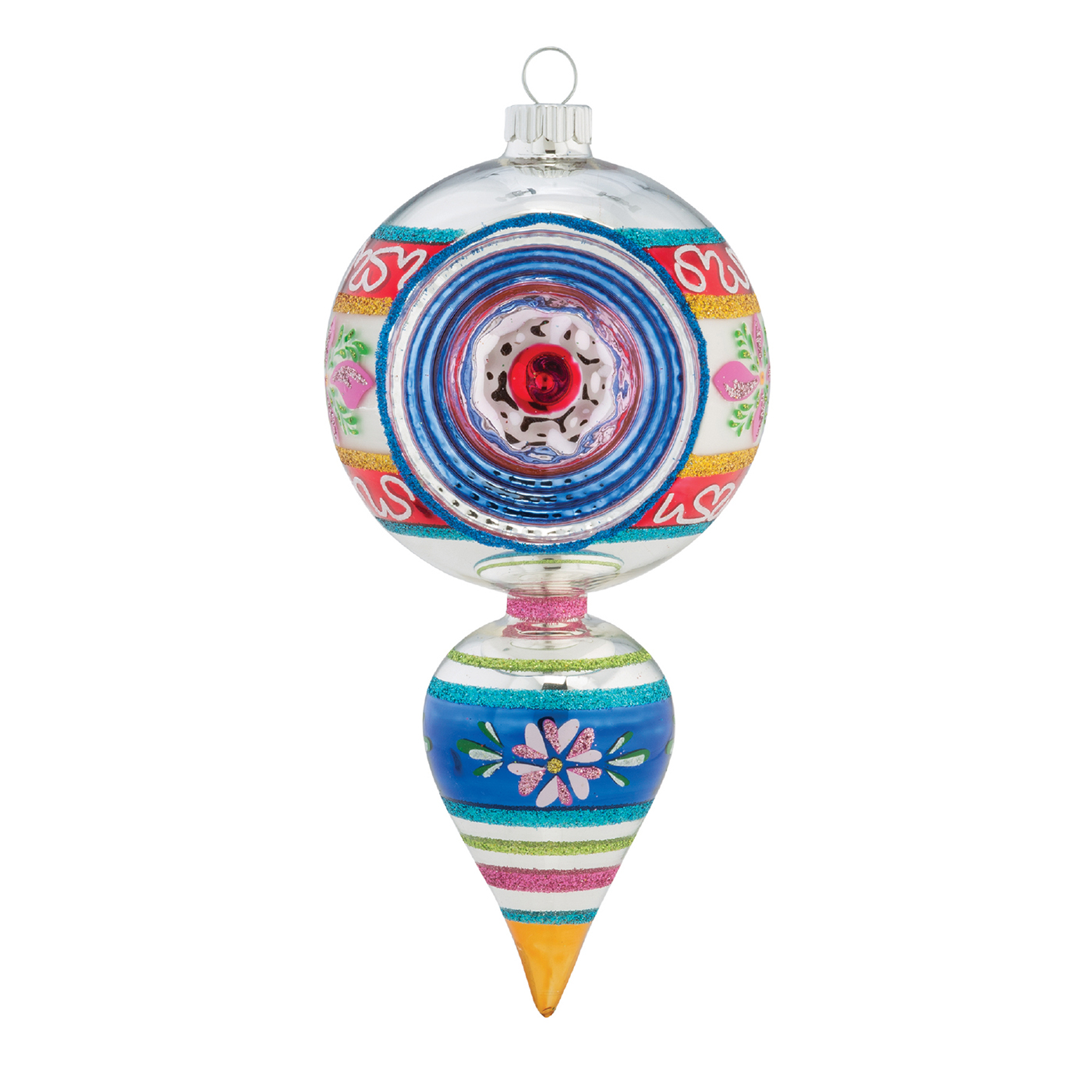 Christopher Radko Shiny Brites Christmas Confetti 7" Shape Ornament by ...