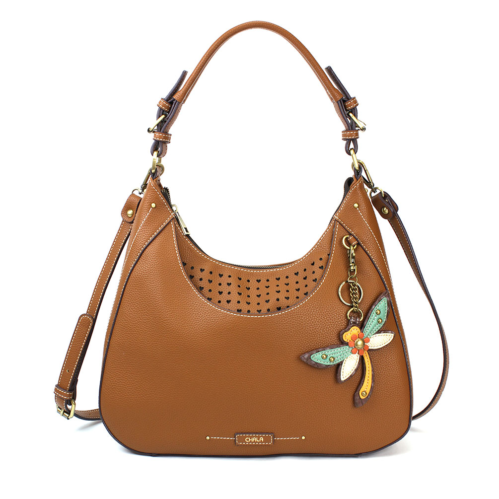 Chala Handbags Brown Dragonfly Sweet Hobo Tote by Chala|Low Prices Free ...