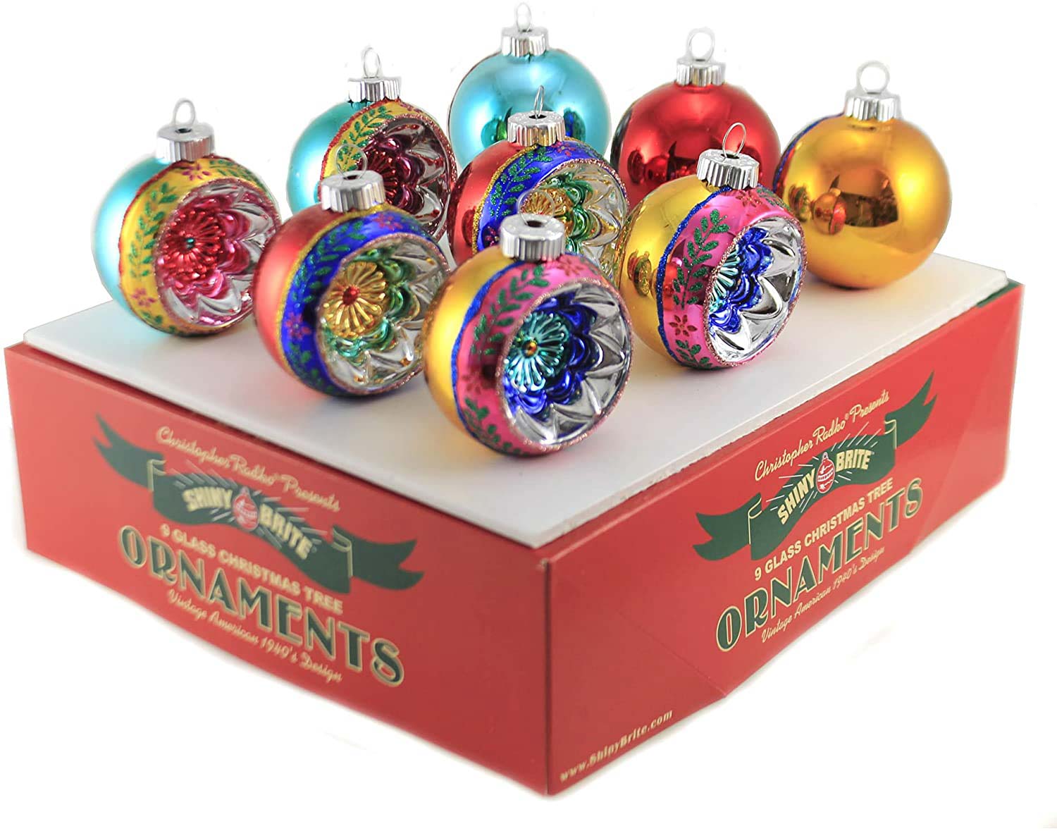 Christopher Radko Christmas Confetti 2.5" Reflector Rounds by ...