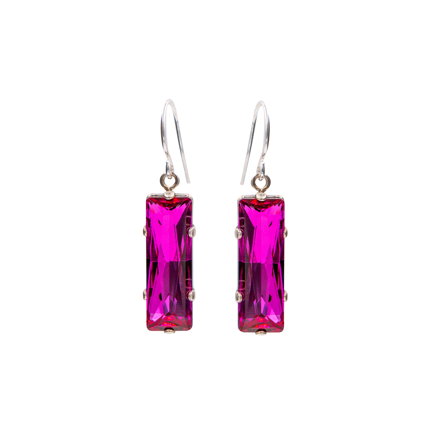 Firefly Jewelry Limited Edition Fuschia Medium Rectangle Earrings ...