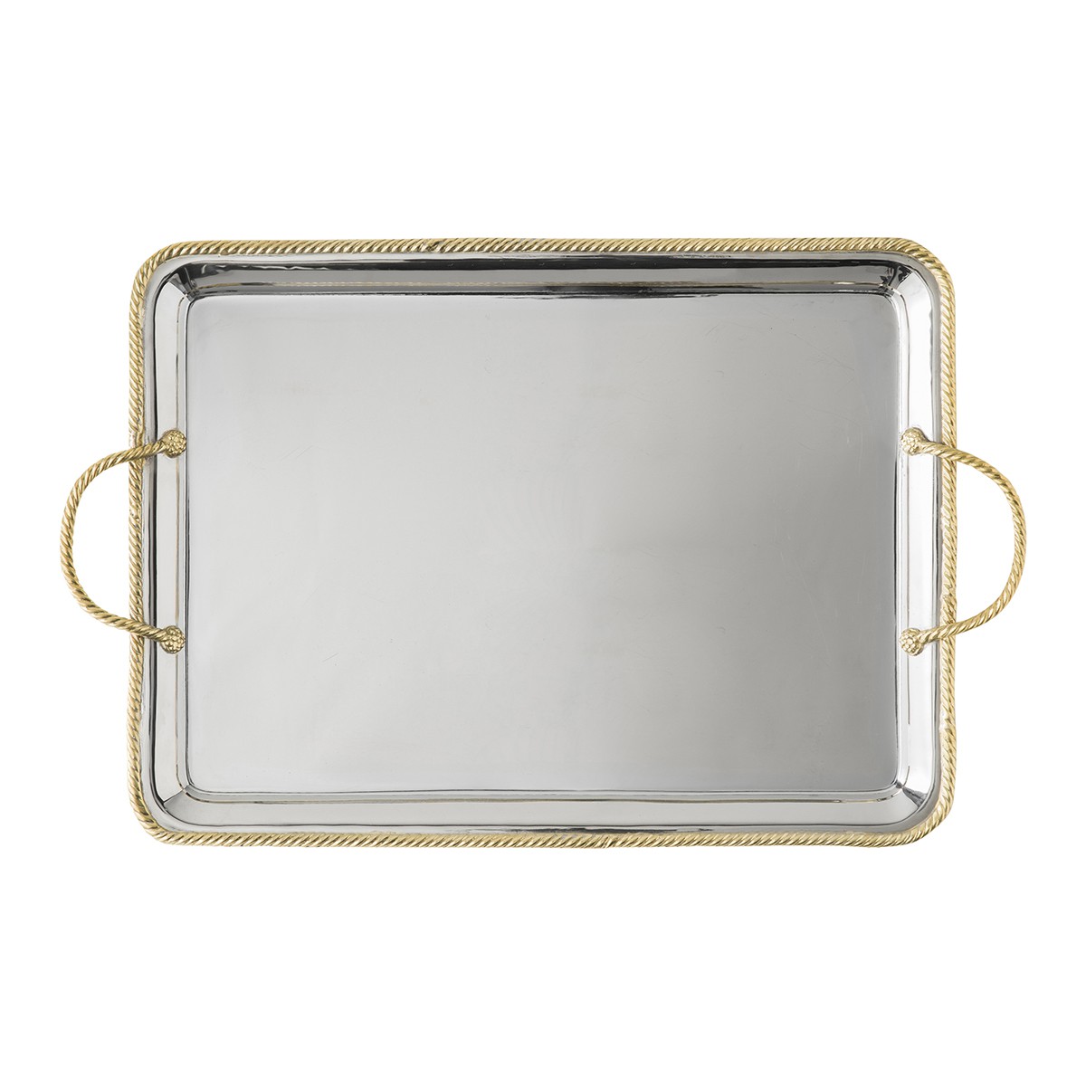 Juliska Periton Metal Serveware Handled Platter by Juliska|The Lamp Stand