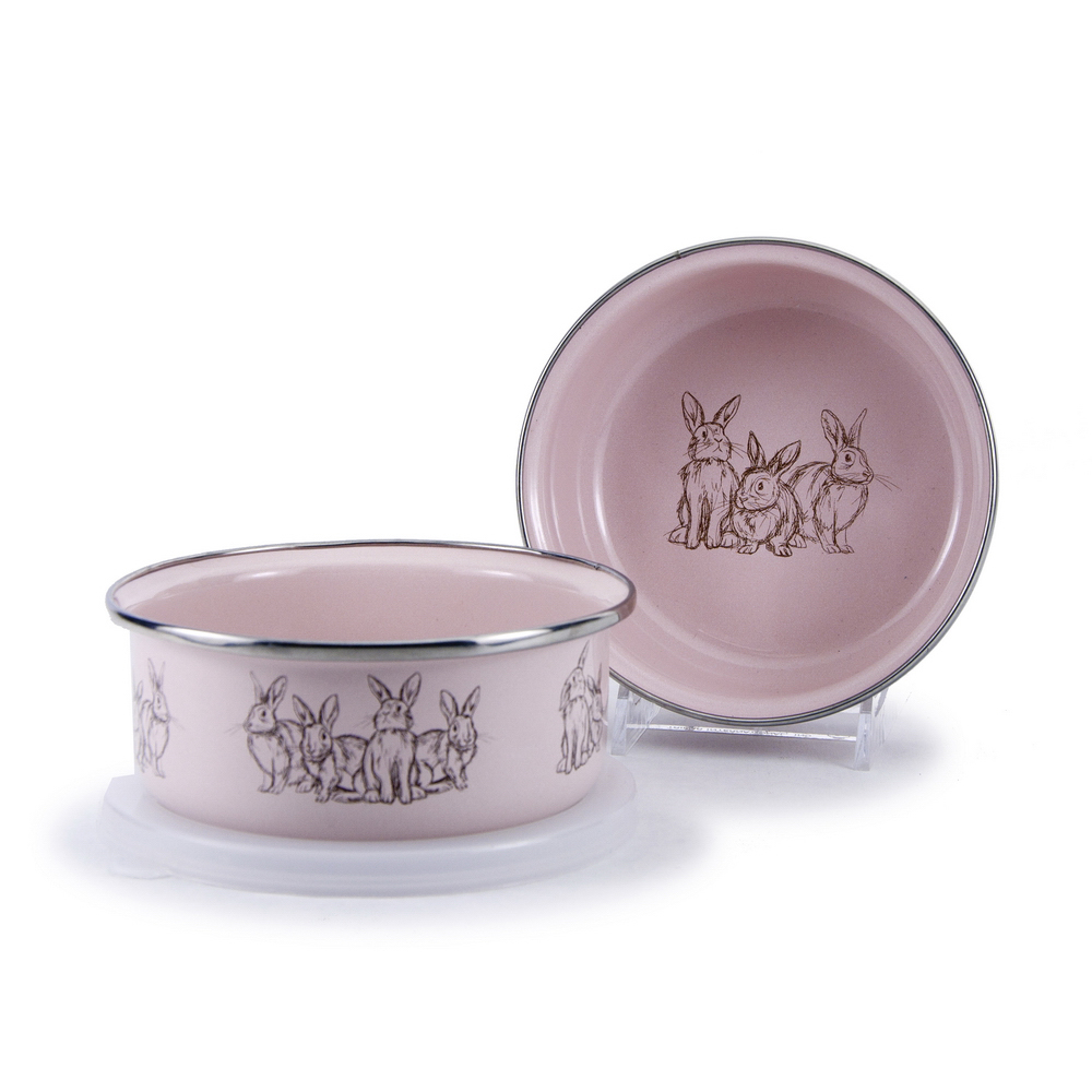 Golden Rabbit Pink Bunnies Child Bowl with Lid by Golden Rabbit|Free ...