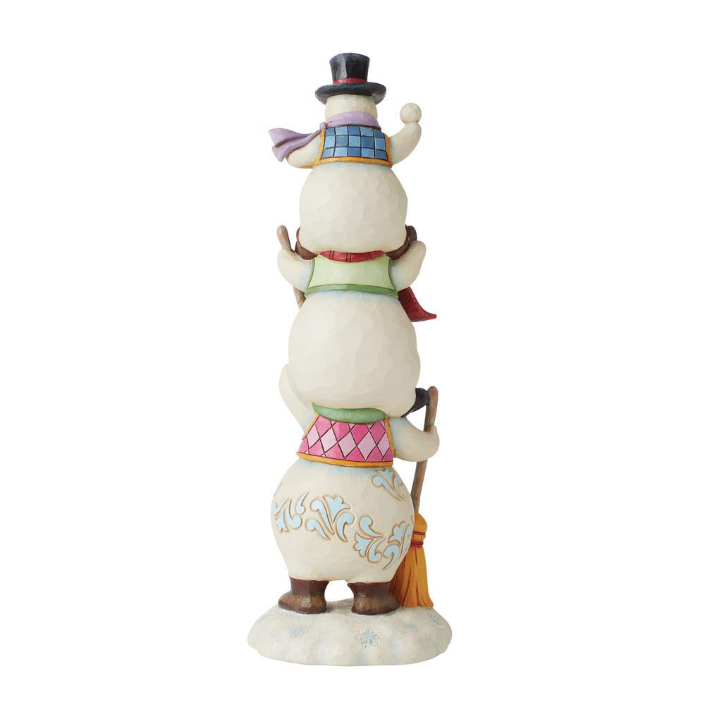 Jim Shore 12-Inch Three Stacked Snowmen Figurine