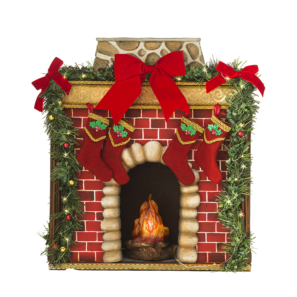 Christopher Radko Toasty Traditions Heirloom Fireplace Statue by ...