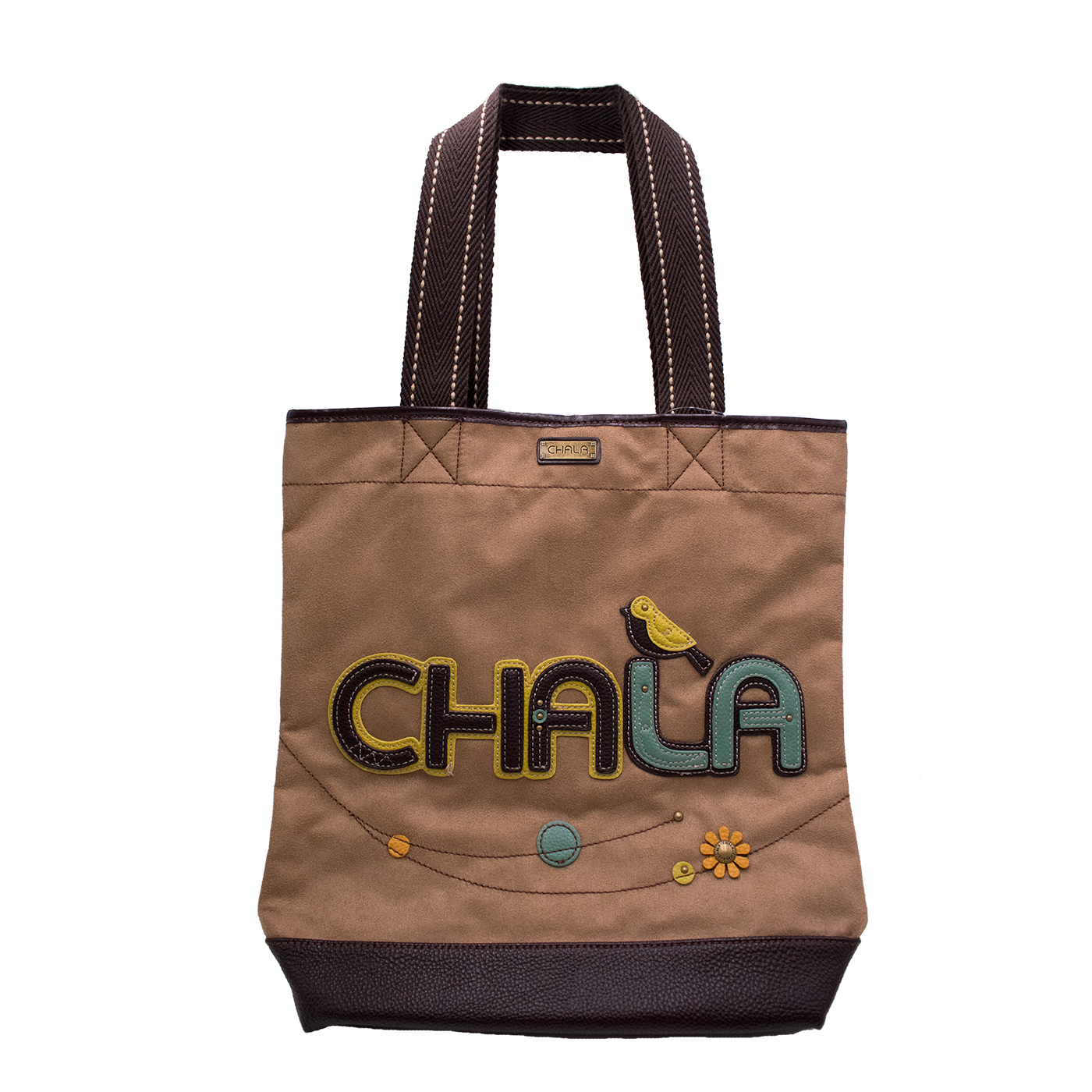 Chala Handbags Brown Chala Logo Tote-The Lamp Stand