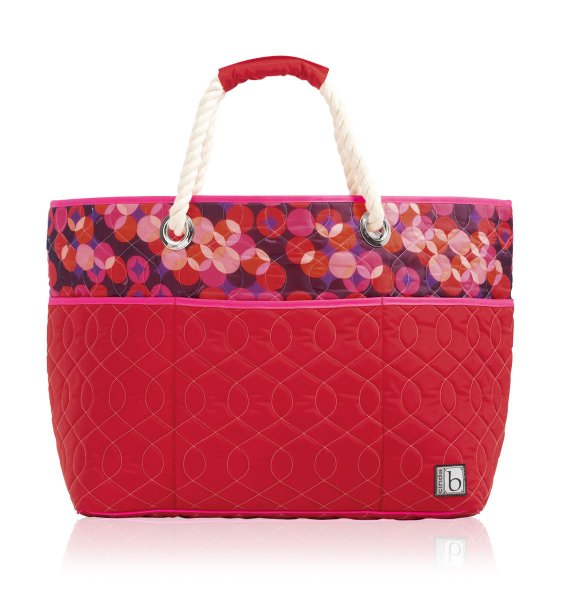 Cinda B Roundabout Red Beach Bag-The Lamp Stand