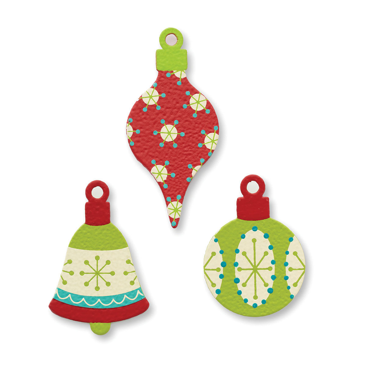 Demdaco - Embellish Your Story Painted Christmas Ornament Magnets - Set ...