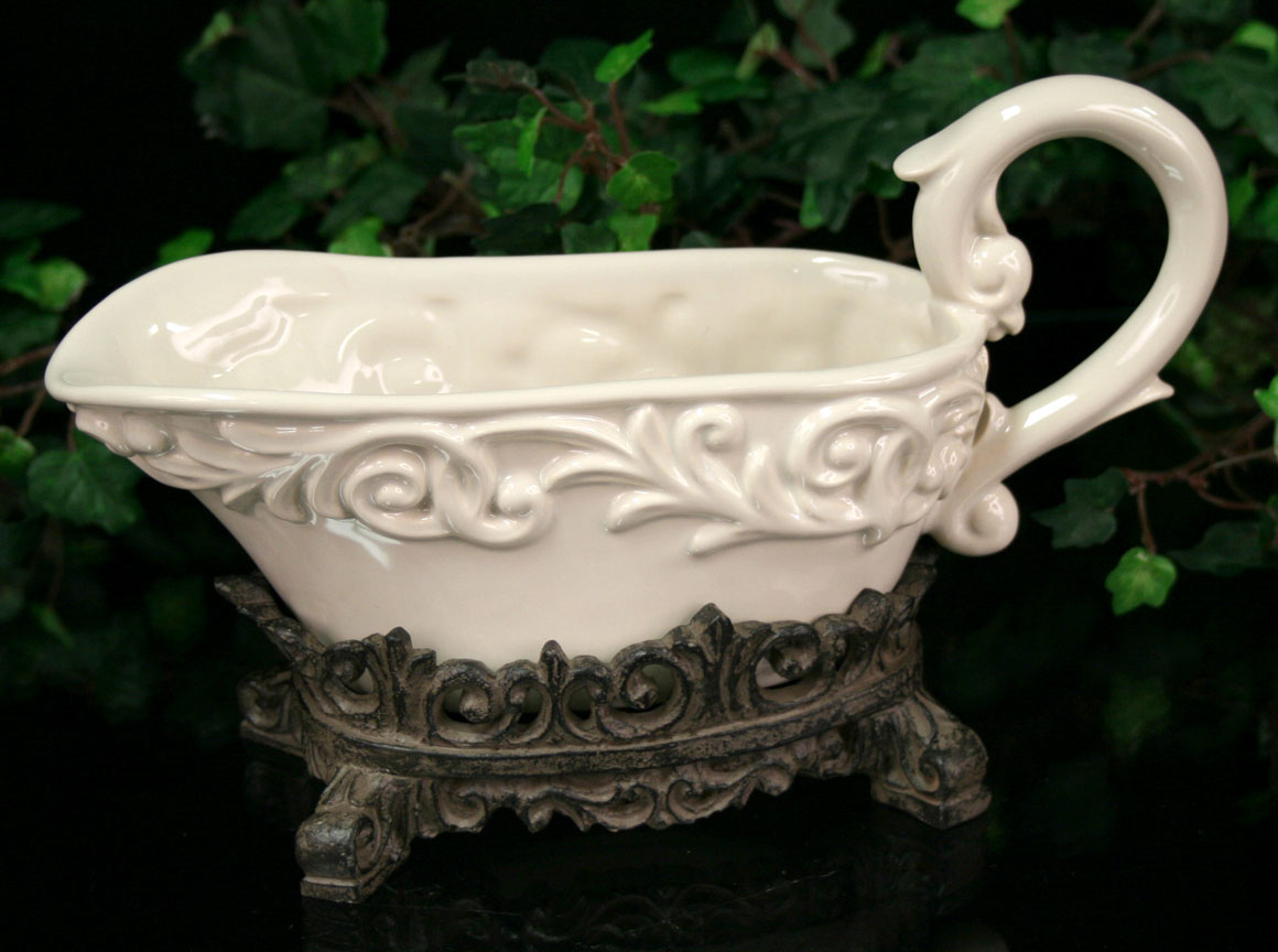Drake Cream Gravy Boat - Special Order-The Lamp Stand