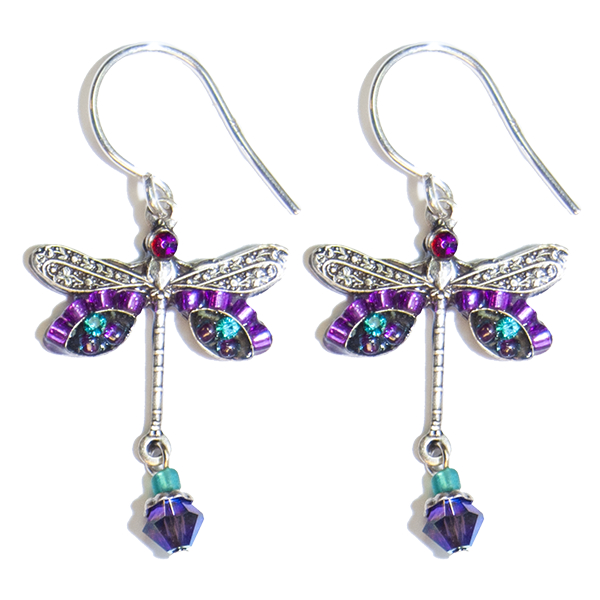 Firefly Jewelry Purple Dragonfly Earrings 6625 - Firefly Jewelry-The ...
