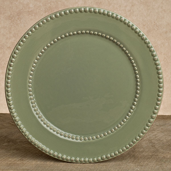 GG Collection Green 11in Livingstone Dinner Plate - Set of 4 - GG ...