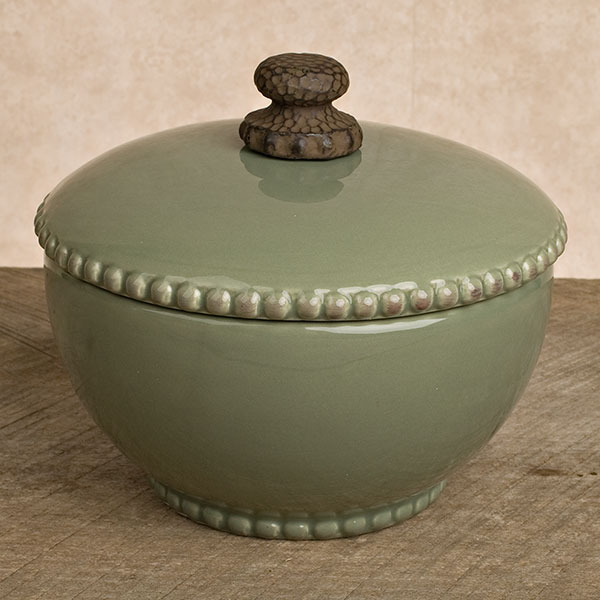 GG Collection Green 6in Livingstone Covered Bowl - Set of 2-The Lamp Stand