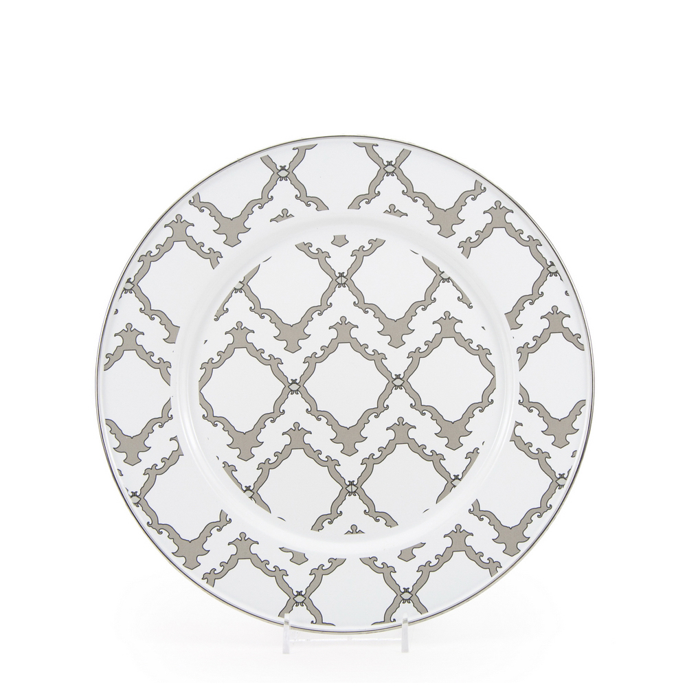 Golden Rabbit Charleston Taupe Dinner Plate by Golden Rabbit-The Lamp Stand