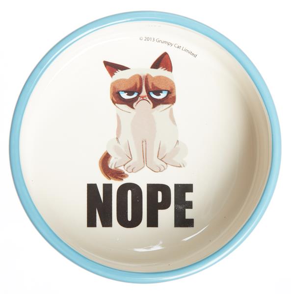 Grumpy Cat Grumpy Cat Food Bowl - Nope-The Lamp Stand