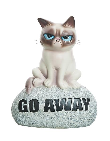 Grumpy Cat Grumpy Cat Rock Figurine - Go Away-The Lamp Stand