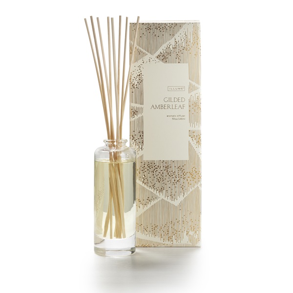 Illume Candles Gilded Amberleaf Reed Diffuser Illume Candle-The Lamp Stand