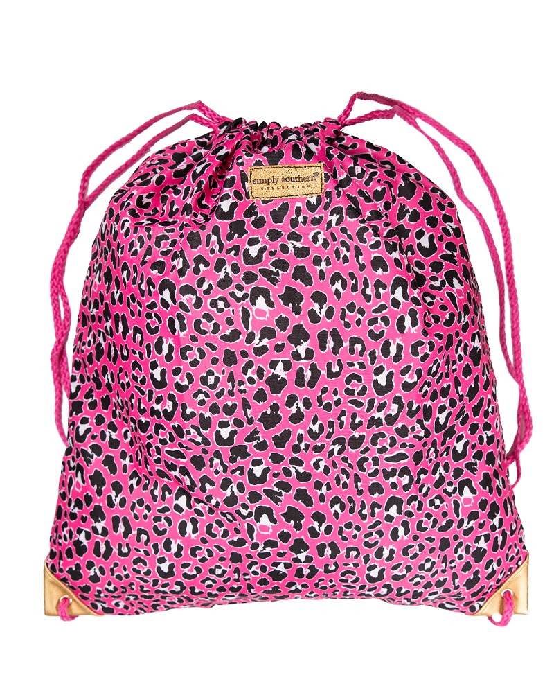 Simply Southern Leopard Pink String Bag by Simply Southern|Free ...