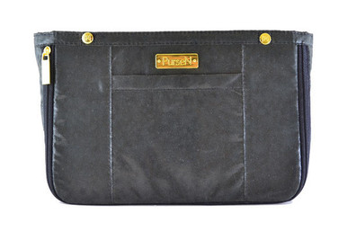 Pursen Medium Metallic Black with Leopard Organizer Insert by PurseN ...