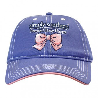 Simply Southern Preppy& Classy and Happy Periwinkle Hat by Simply ...