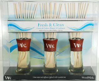 WoodWick WoodWick 2 oz. Reed Diffuser Gift Set - Fresh & Clean Scents ...
