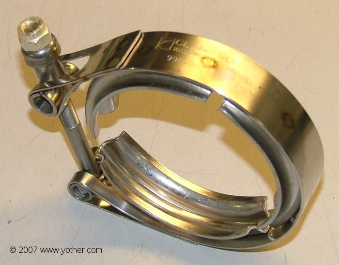 Clampco 2.5" Stainless Steel V-Band Clamp - Yother, Inc.