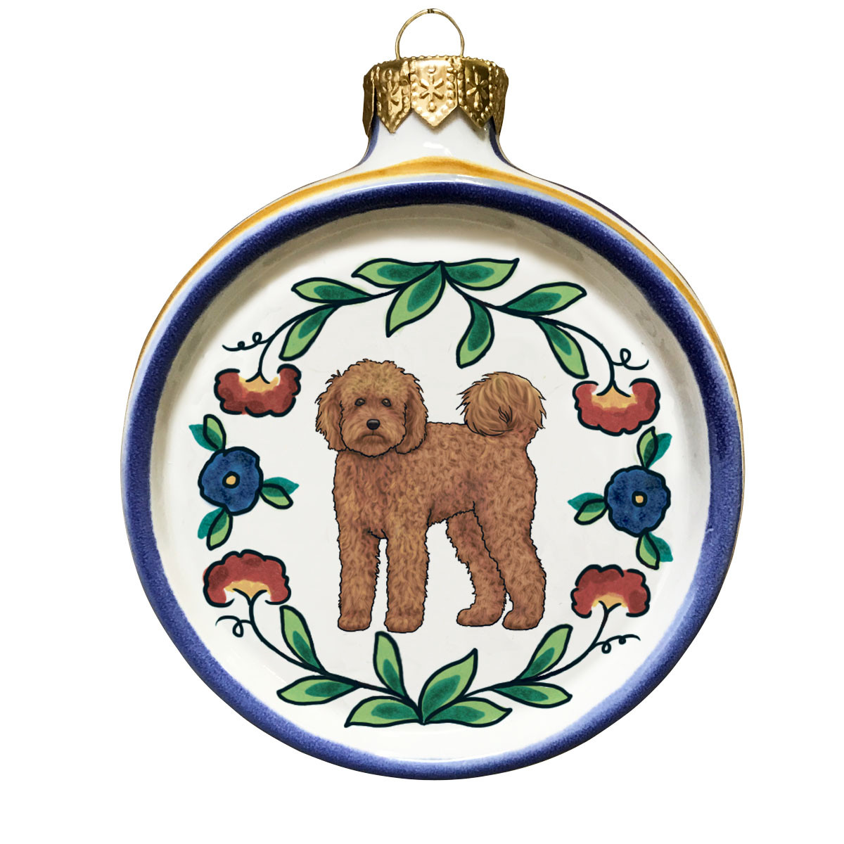 Labradoodle Christmas Ornament - Dog Holiday Decor