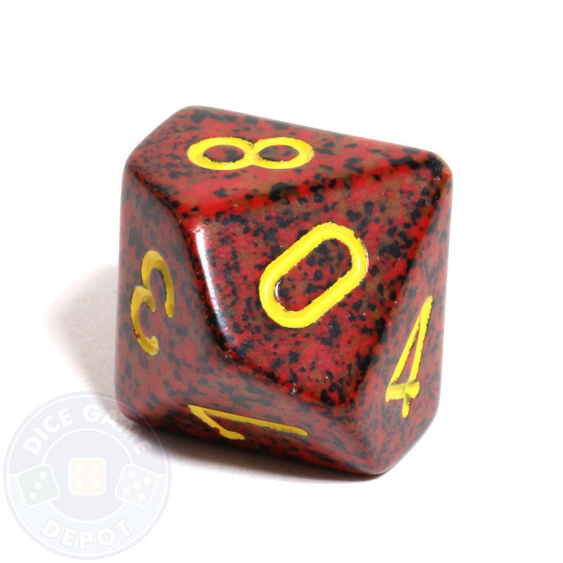 Speckled Fire 10-Sided Dice (d10) For Sale | Dice Game Depot