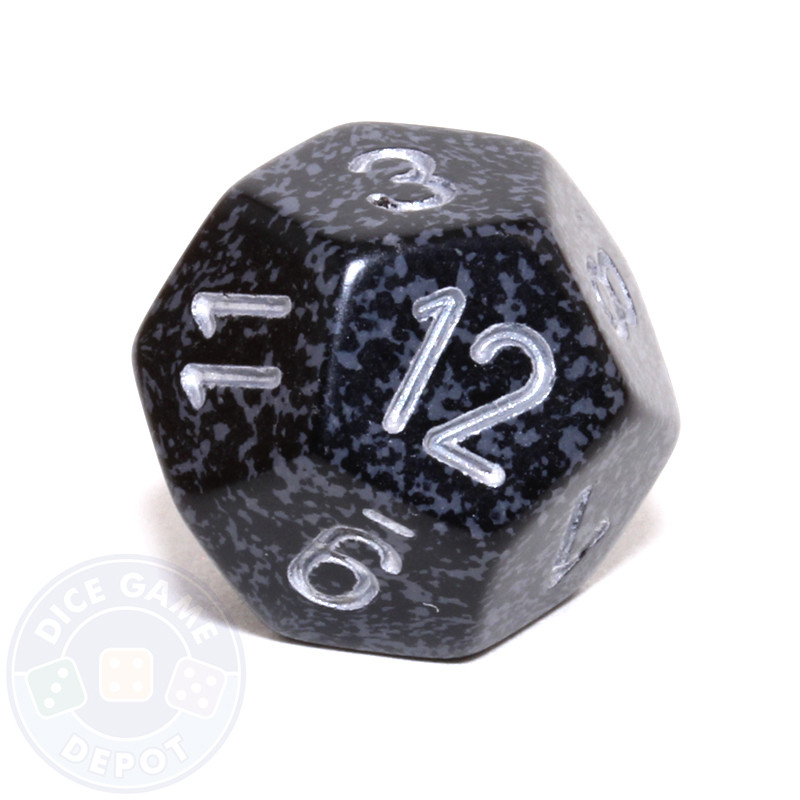 12-Sided Opaque Dice (d12) - Green - Dice Game Depot