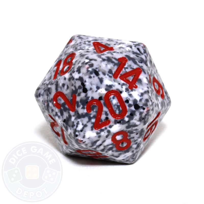 20-sided Speckled Dice (d20) - Granite | Dice Game Depot