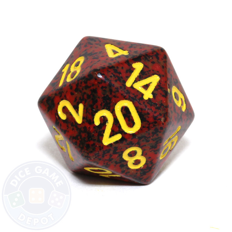 12-Sided Speckled Dice (d12) - Silver Volcano - Dice Game Depot