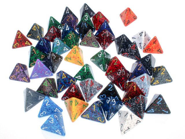 30-Sided Opaque Dice (d30) - Yellow - Dice Game Depot