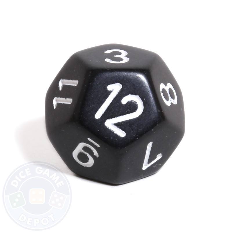 Black 30-sided gaming dice for sale from Dice Game Depot