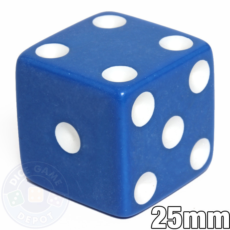 Opaque Dice - Blue d6 - Dice Game Depot