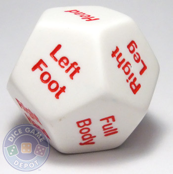 Body Part Hit Dice - Dice Game Depot