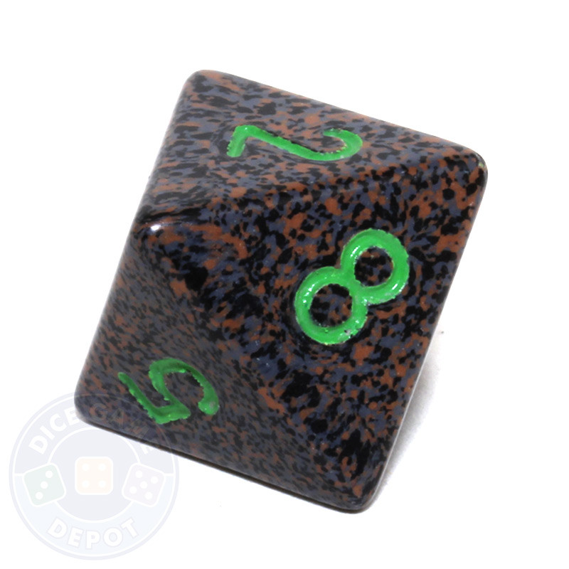 8-Sided Speckled Dice (d8) - Earth - Dice Game Depot