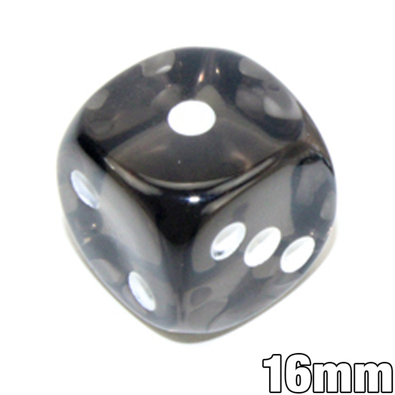 Transparent Smoke 6-Sided Dice For Sale | Dice Game Depot