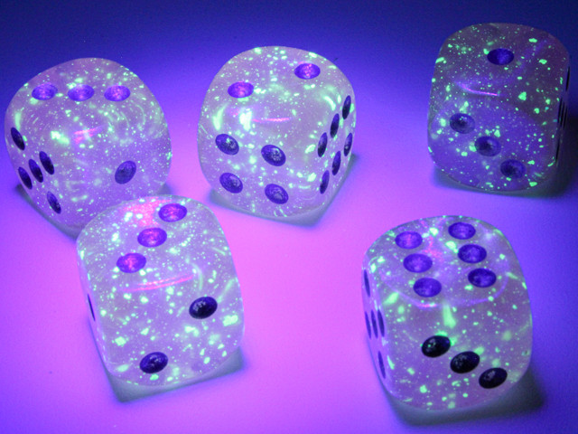 Borealis Luminary Dice - Pink d6 - Dice Game Depot