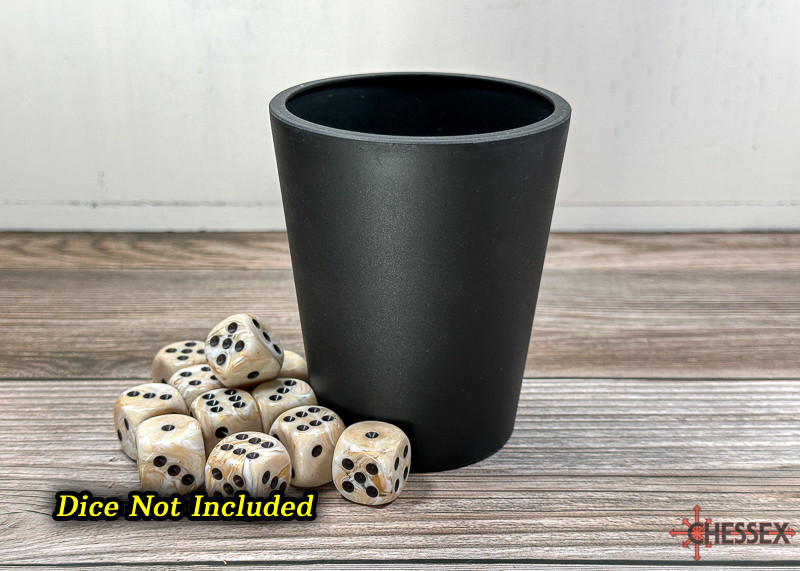 Flexible Black Plastic Dice Cup | Dice Game Depot