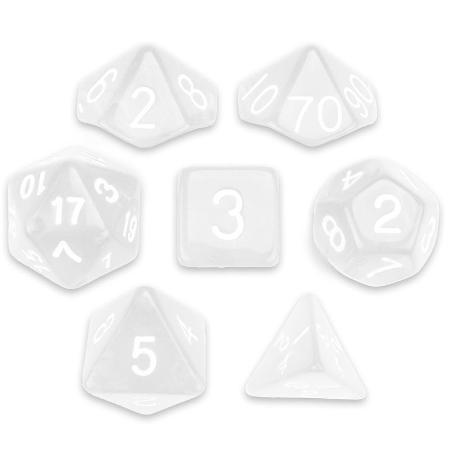 Clear Dice For Sale Singles And Sets Dice Game Depot