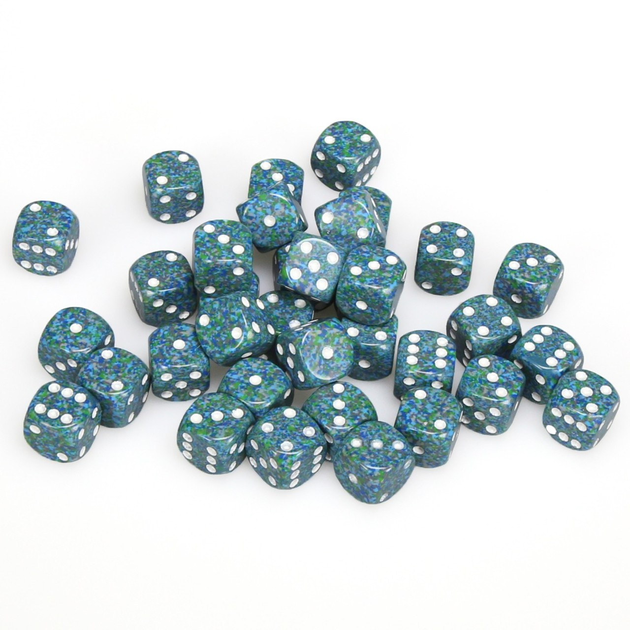 Set of 36 Speckled Strawberry Dice in 12mm Size | Dice Game Depot