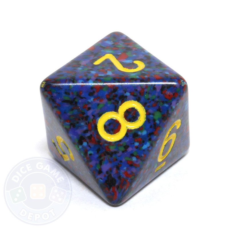 8-Sided Speckled Dice (d8) - Twilight - Dice Game Depot