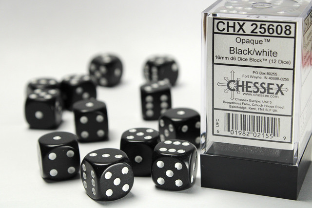 Black 30-sided gaming dice for sale from Dice Game Depot