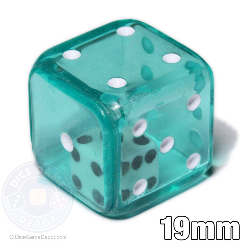 Green Double Dice - A d6 inside a d6 | Dice Game Depot