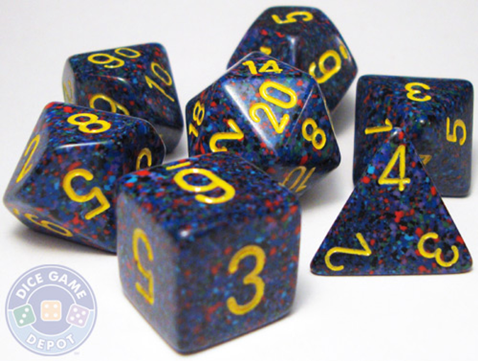 Twilight Speckled Dnd Dice Set For Sale Dice Game Depot