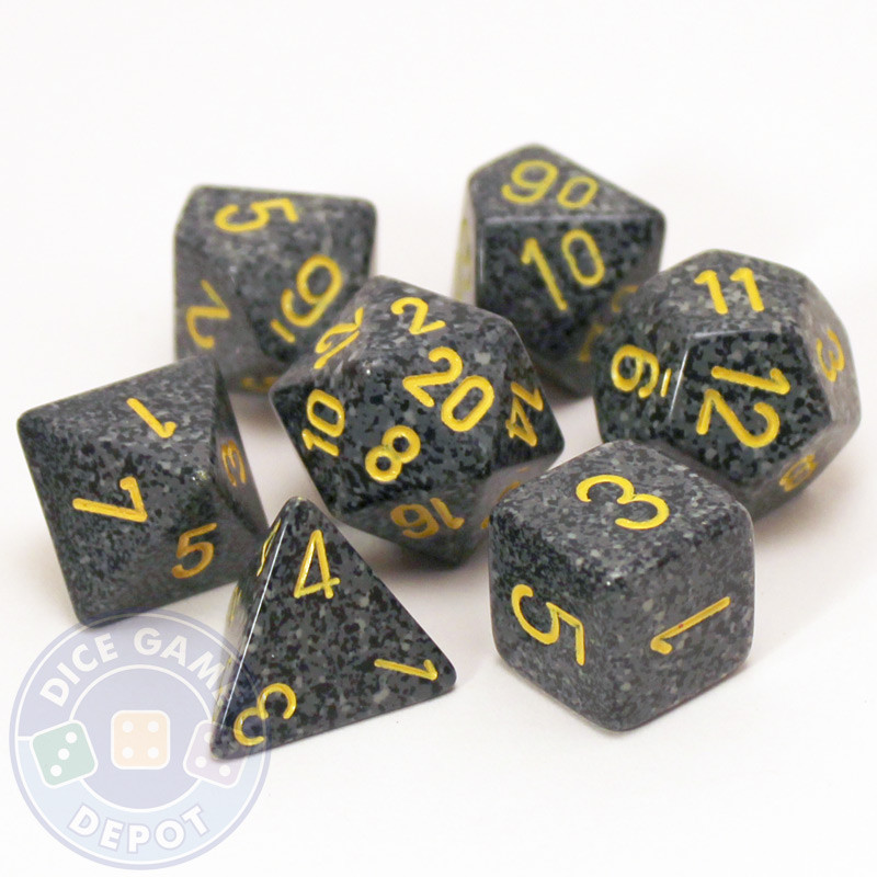 12-Sided Speckled Dice (d12) - Ninja - Dice Game Depot