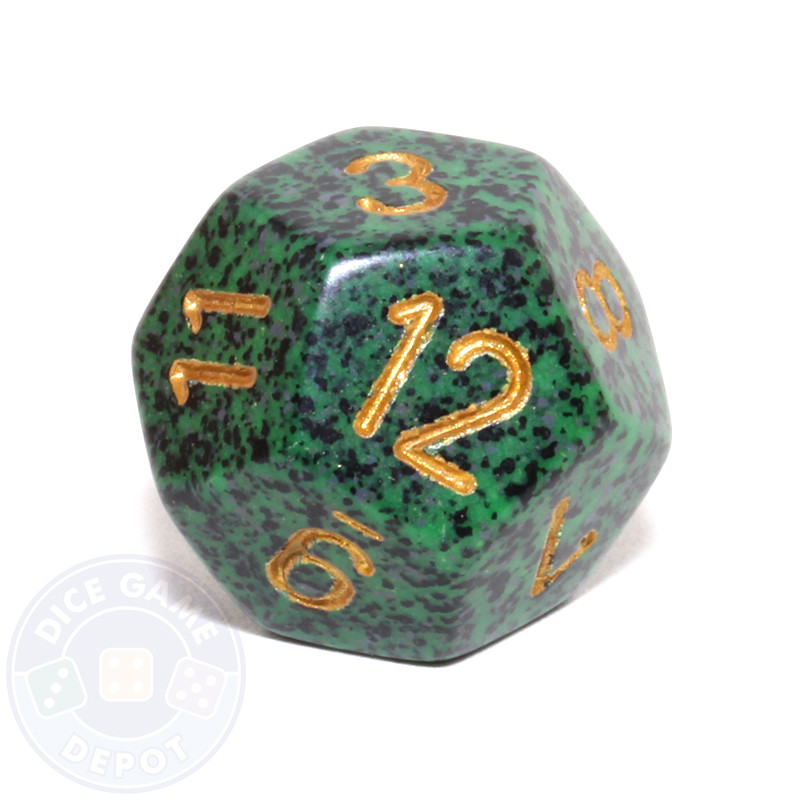 Speckled Fire 12-Sided Dice (d12) For Sale | Dice Game Depot