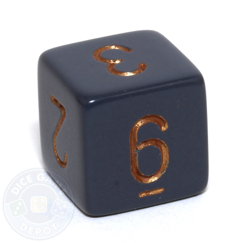 8-Sided Opaque Dice (d8) - Dark Gray - Dice Game Depot